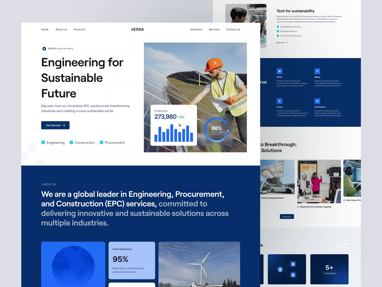 Versa - Manufacture Landing Page by Dipa UI/UX for Dipa Inhouse on Dribbble