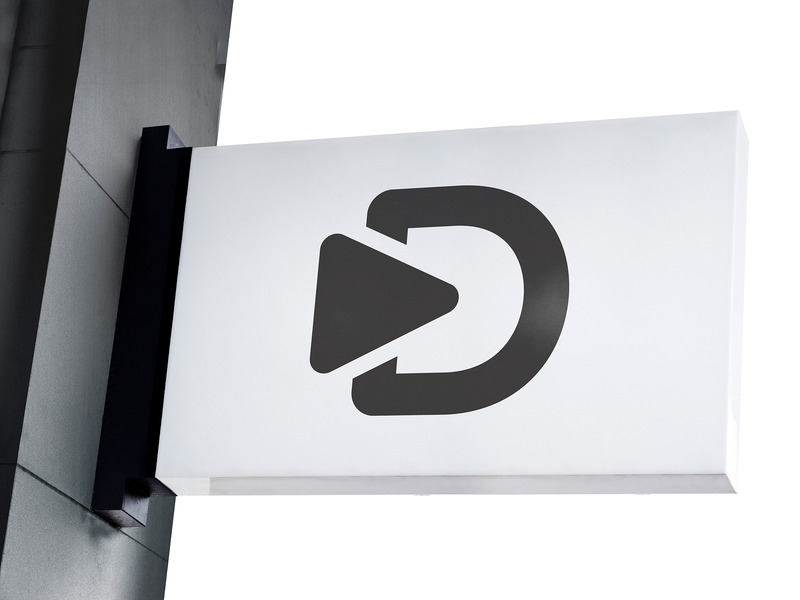 Modern minimal D letter with music icon logo design by MD ABDULLAH AL ...