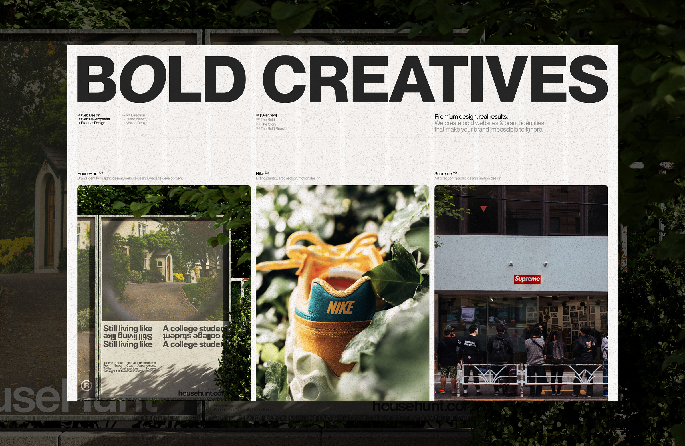 Agency portfolio website → Bold Creatives by Bold Creatives Agency on Dribbble