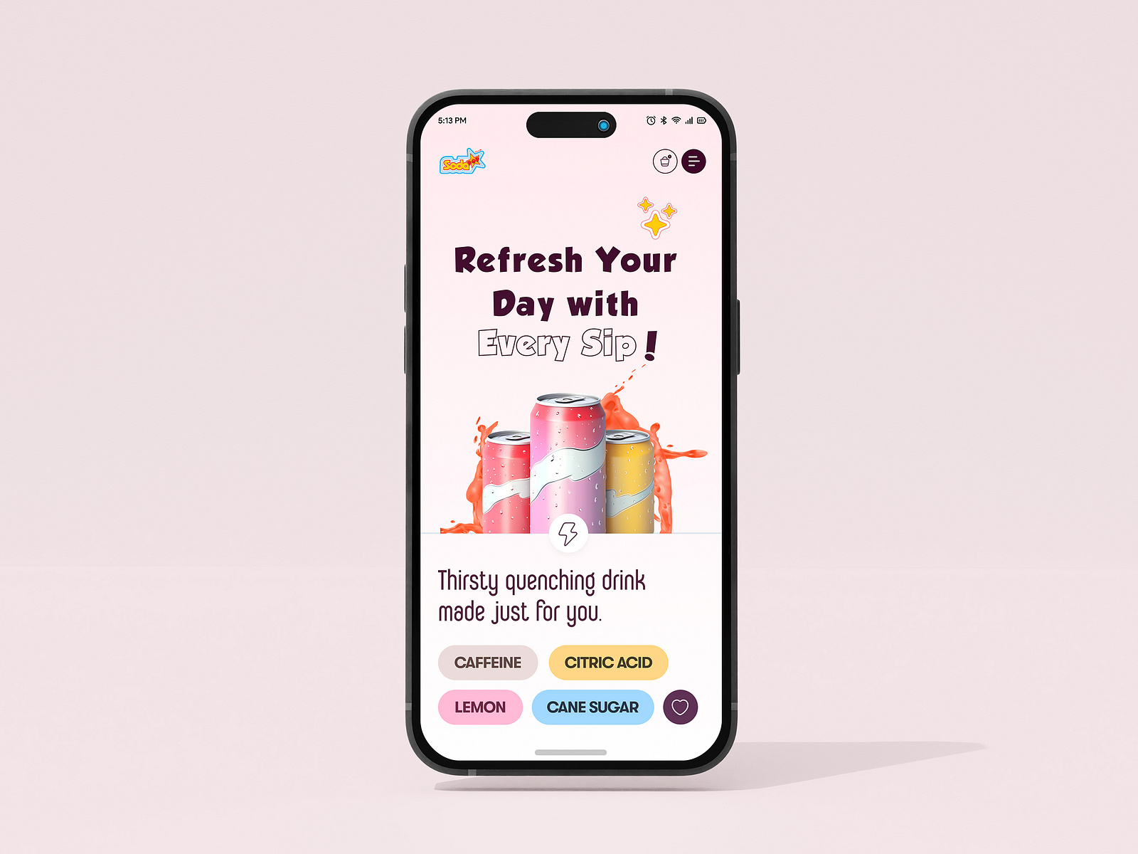 Soda Shop web app and mobile app UI by Saad Saleem on Dribbble