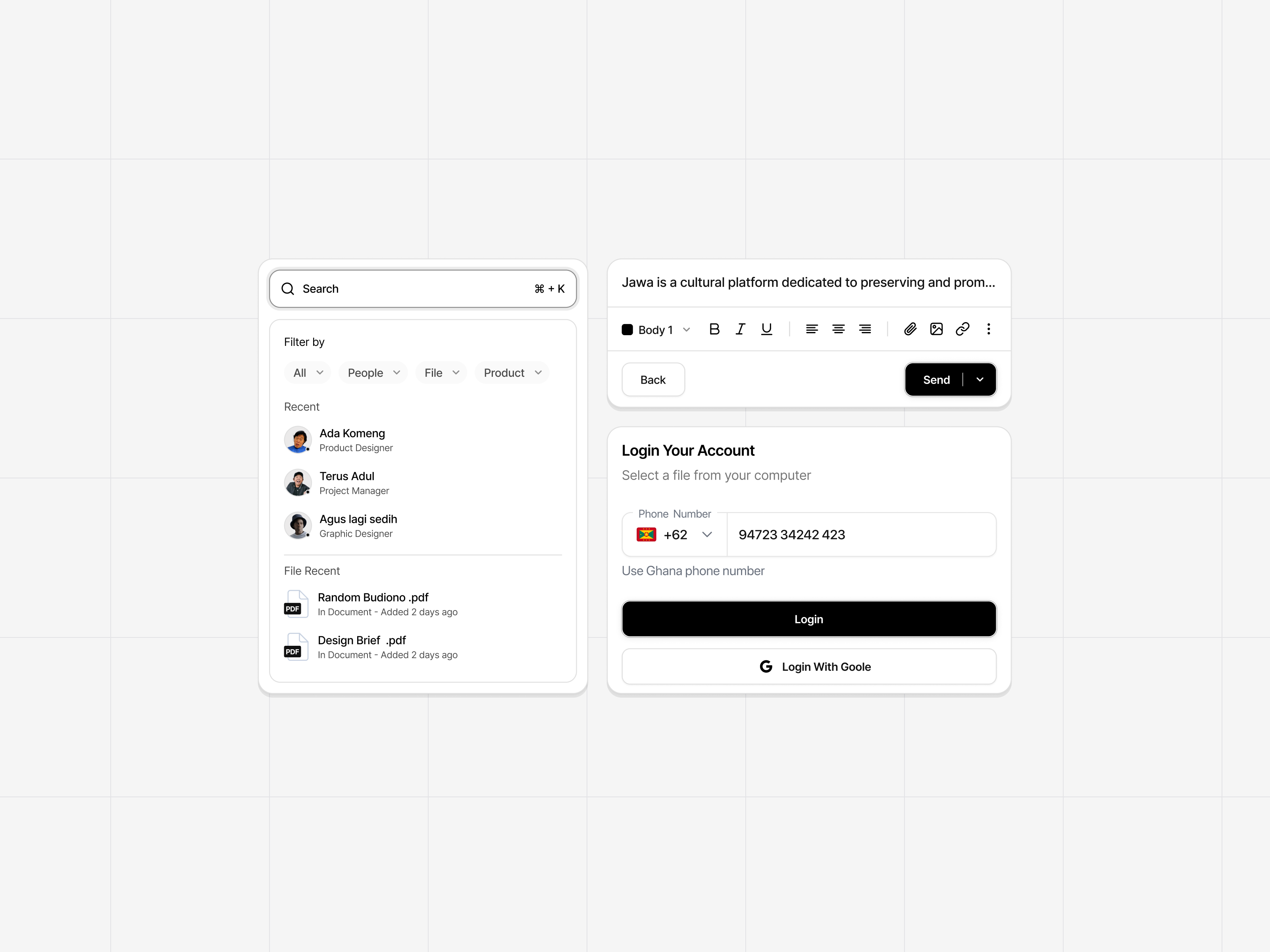 Input - Dashboard SAAS Component by Vektora on Dribbble