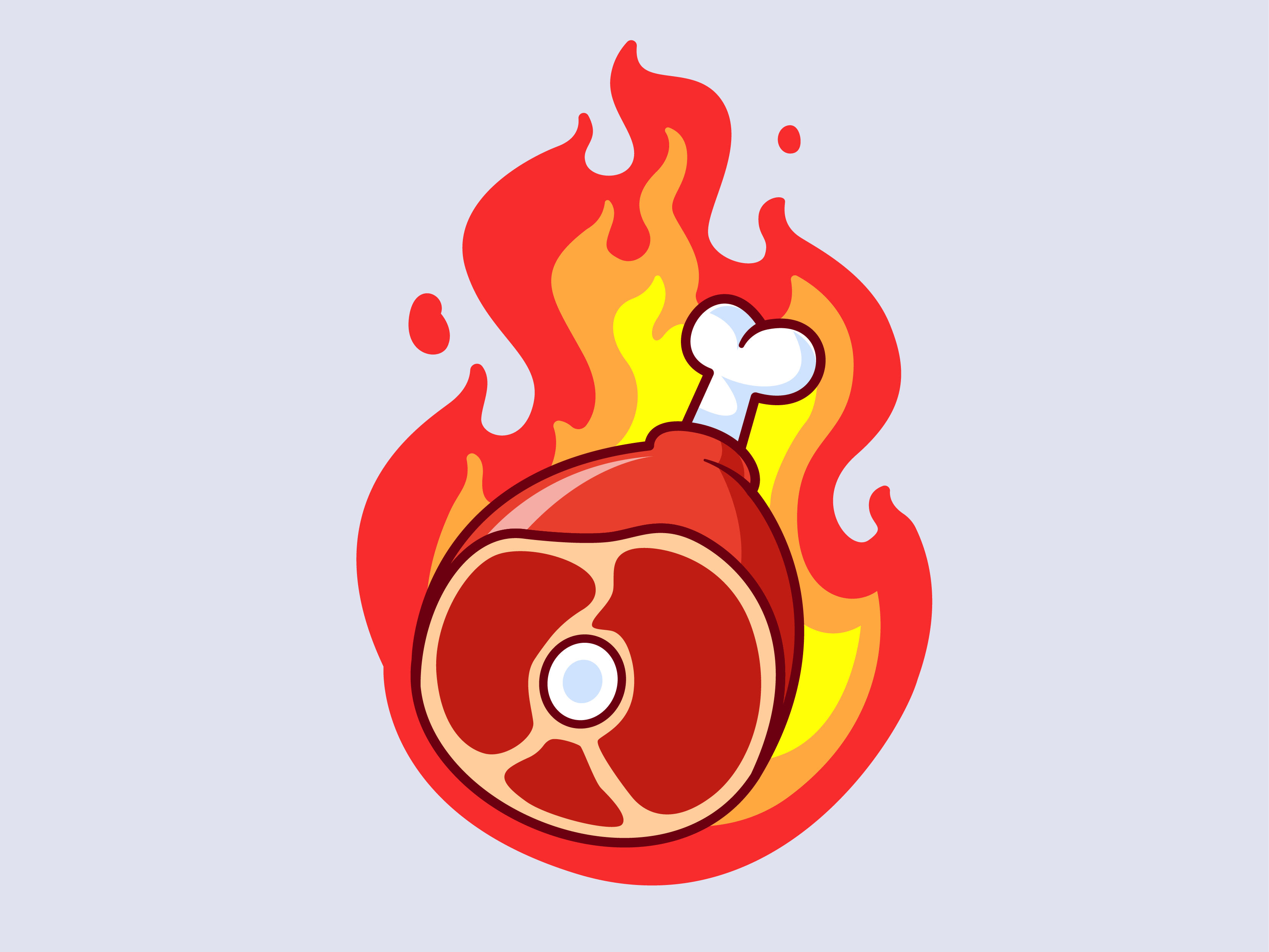 Spicy Foods Collection🍔🍕🍗🔥 by catalyst on Dribbble