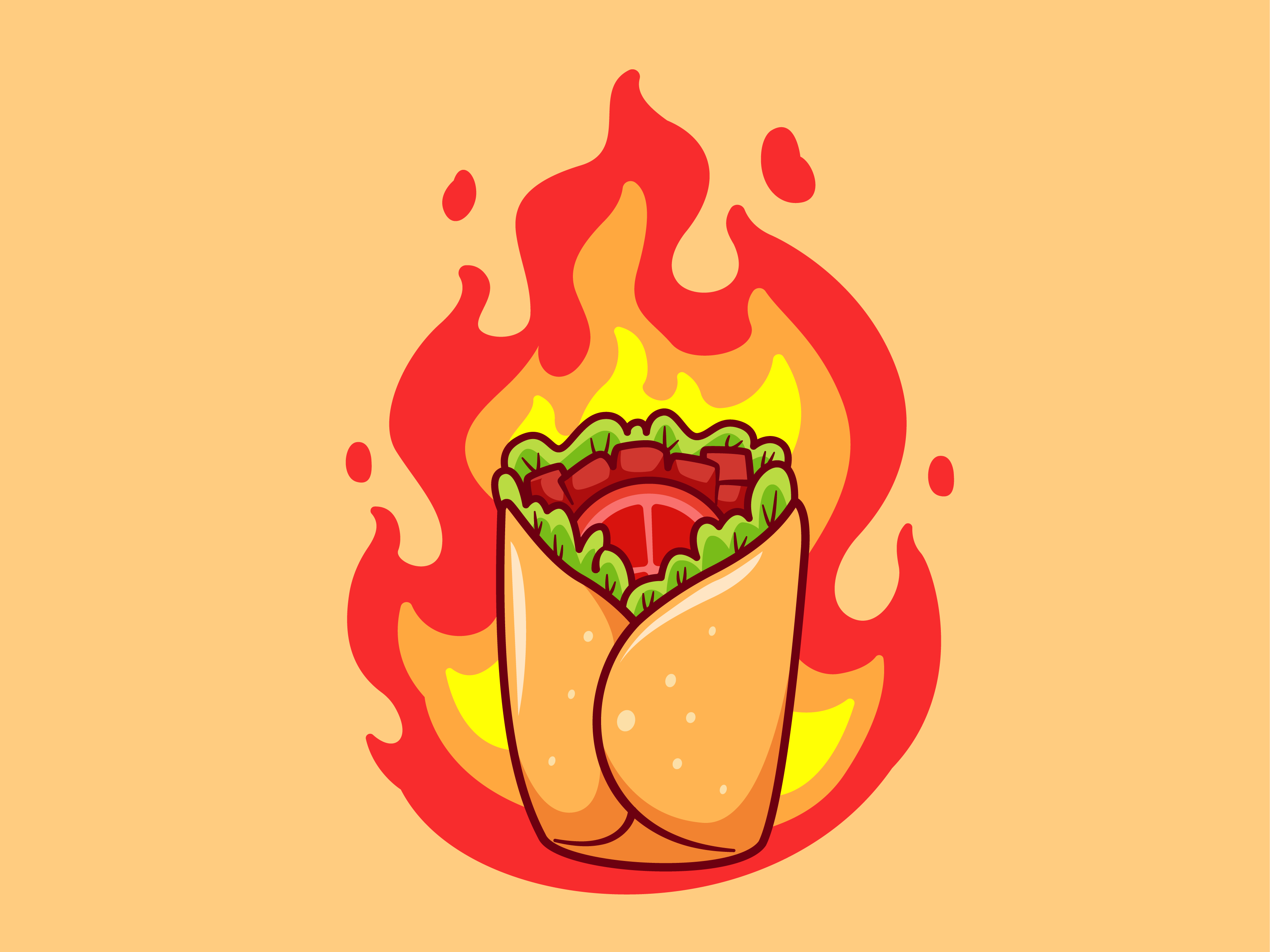 Spicy Foods Collection🍔🍕🍗🔥 by catalyst on Dribbble