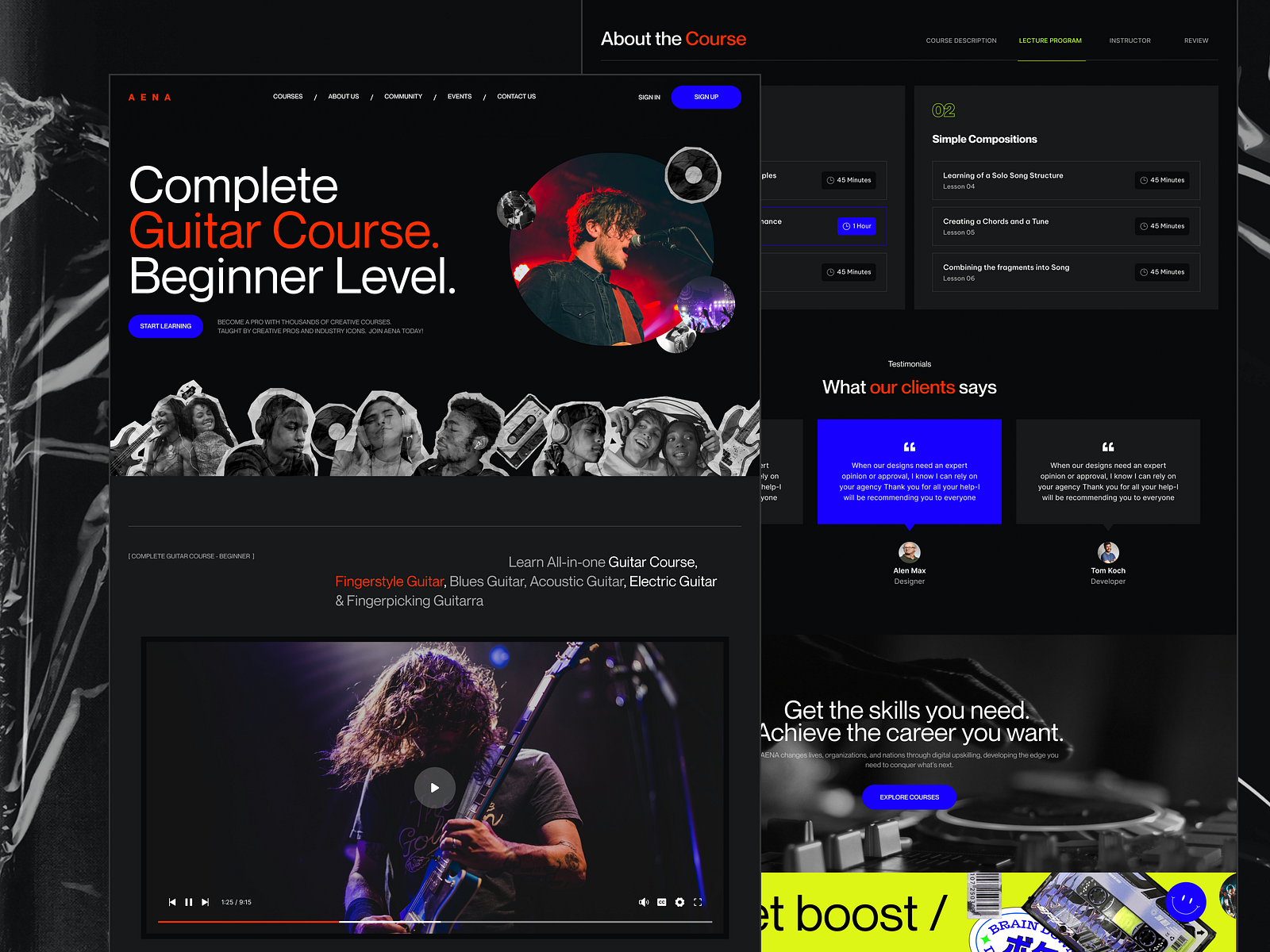Creative Minds - Music Education Website UI UX Design by Phenomenon ...