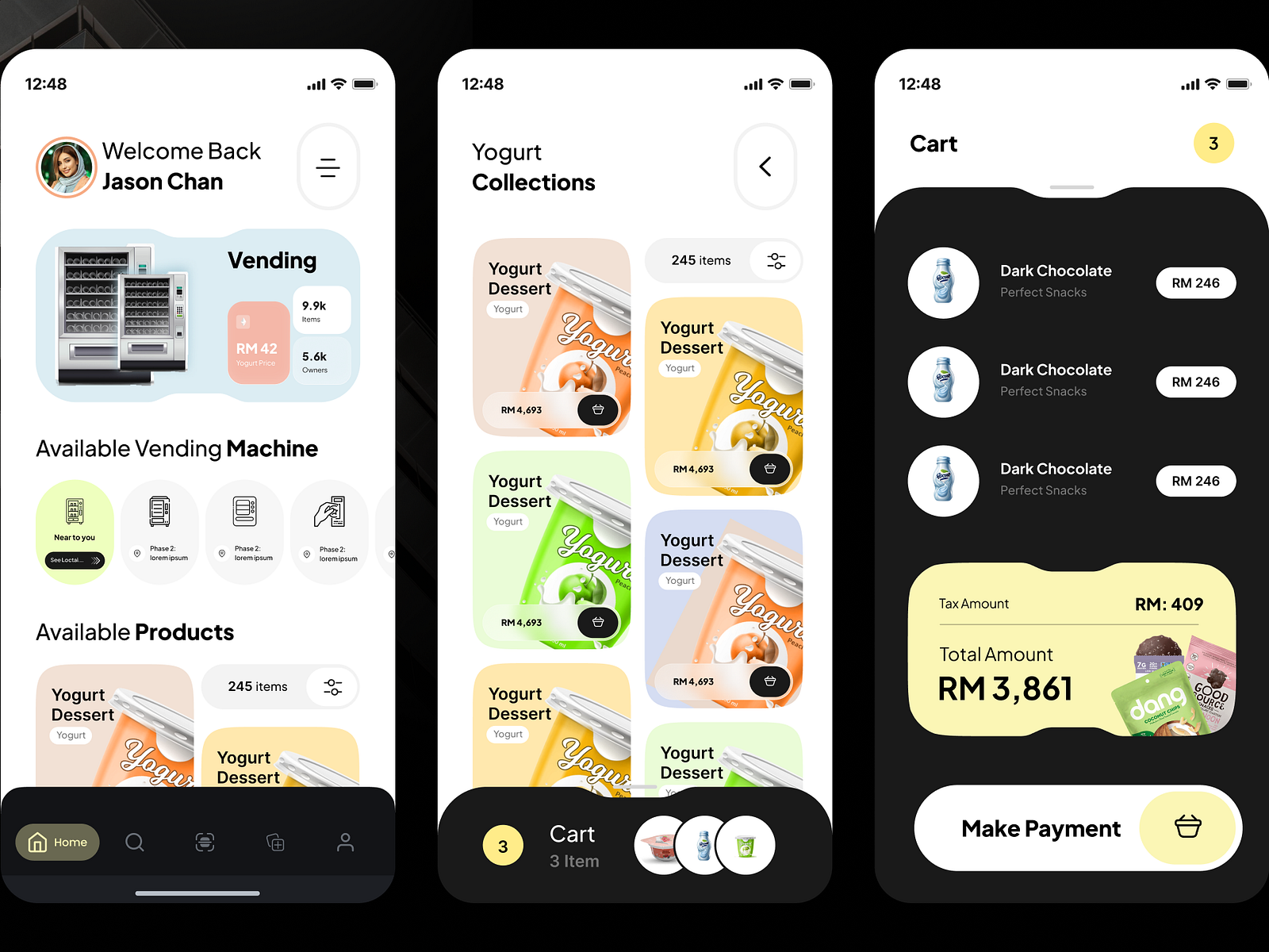 Vending Machine App by Hafiz Ahmad on Dribbble