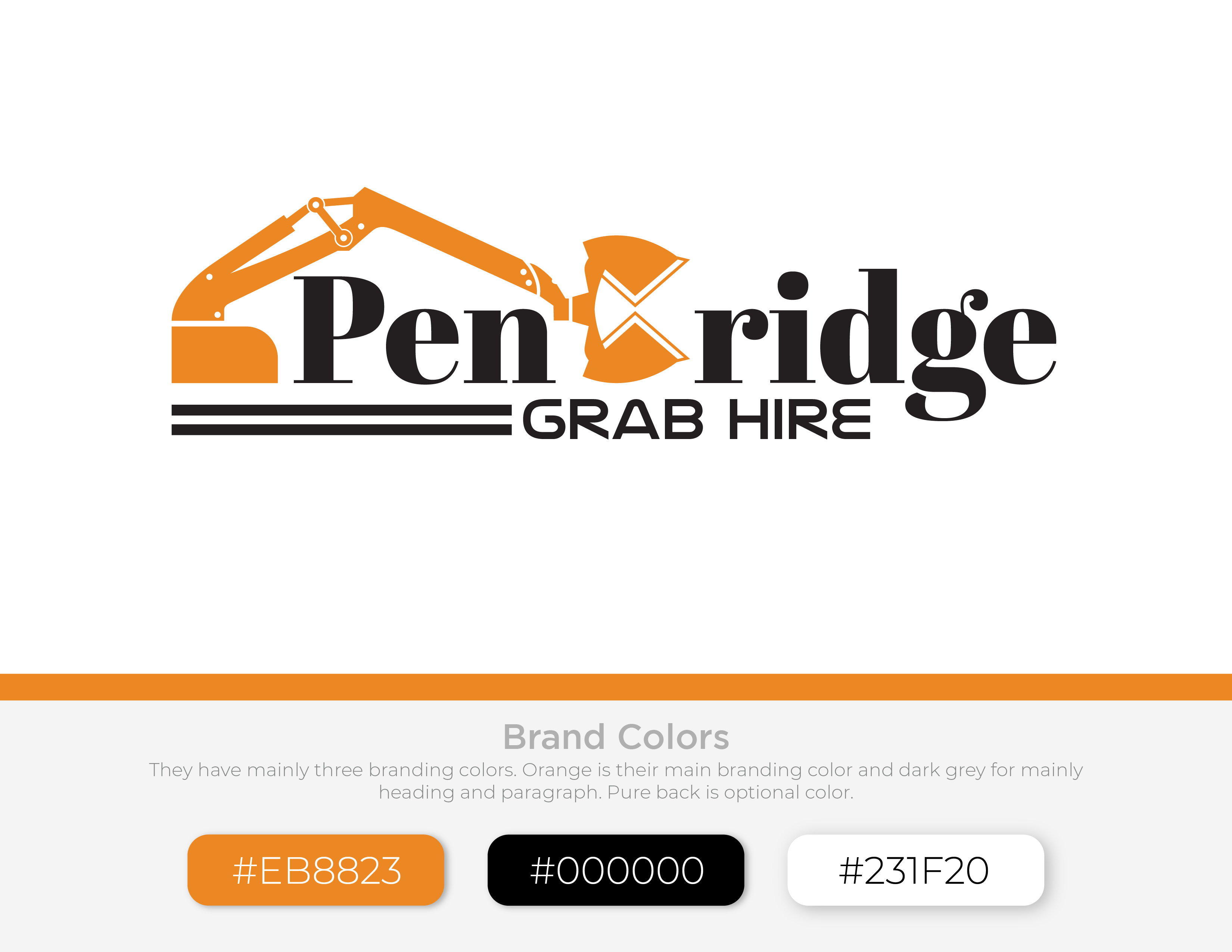 Penkridge Grab Hire Logo Design | Grab Trucks Logo | DesignoFly by ...