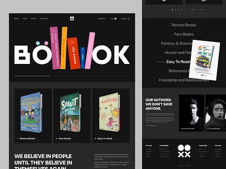 Browse thousands of Book Website images for design inspiration | Dribbble