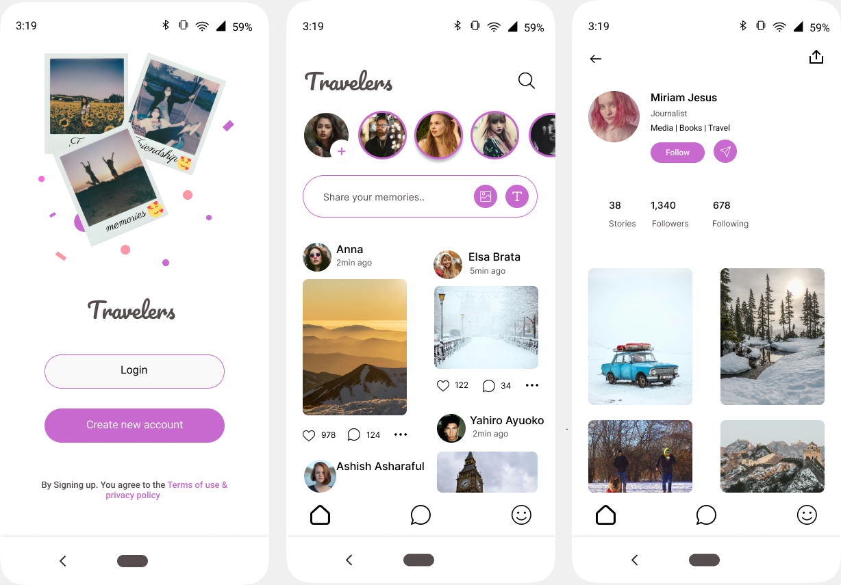 instagram ui screen by tahreem on Dribbble