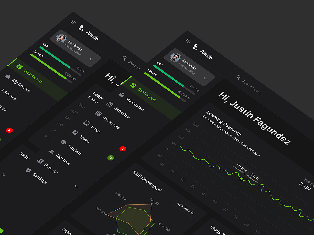 Online learning Platform Dashboard UI/Ux Design by Afnan on Dribbble