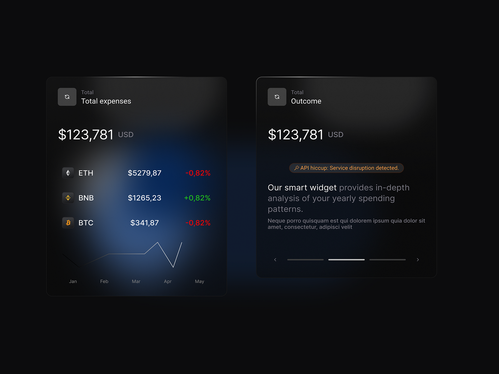 Dark Cards by D.K on Dribbble