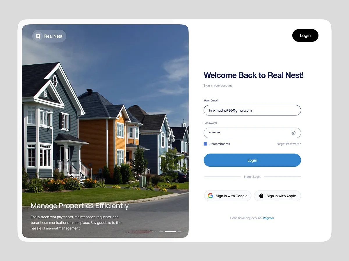 Browse thousands of Login Page Real Estate images for design ...