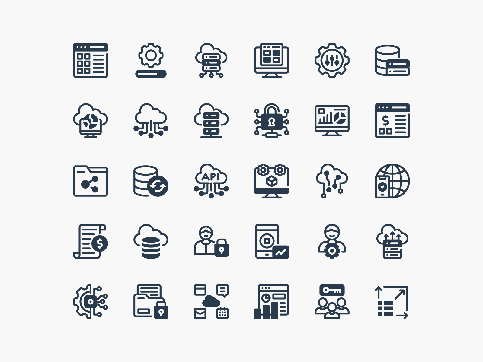 SaaS Icons by Eklip Studio on Dribbble