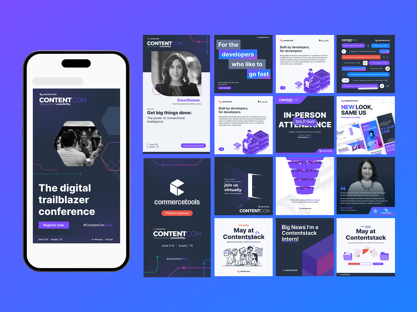 Contentstack Social Ad Design by Retrospective Media on Dribbble