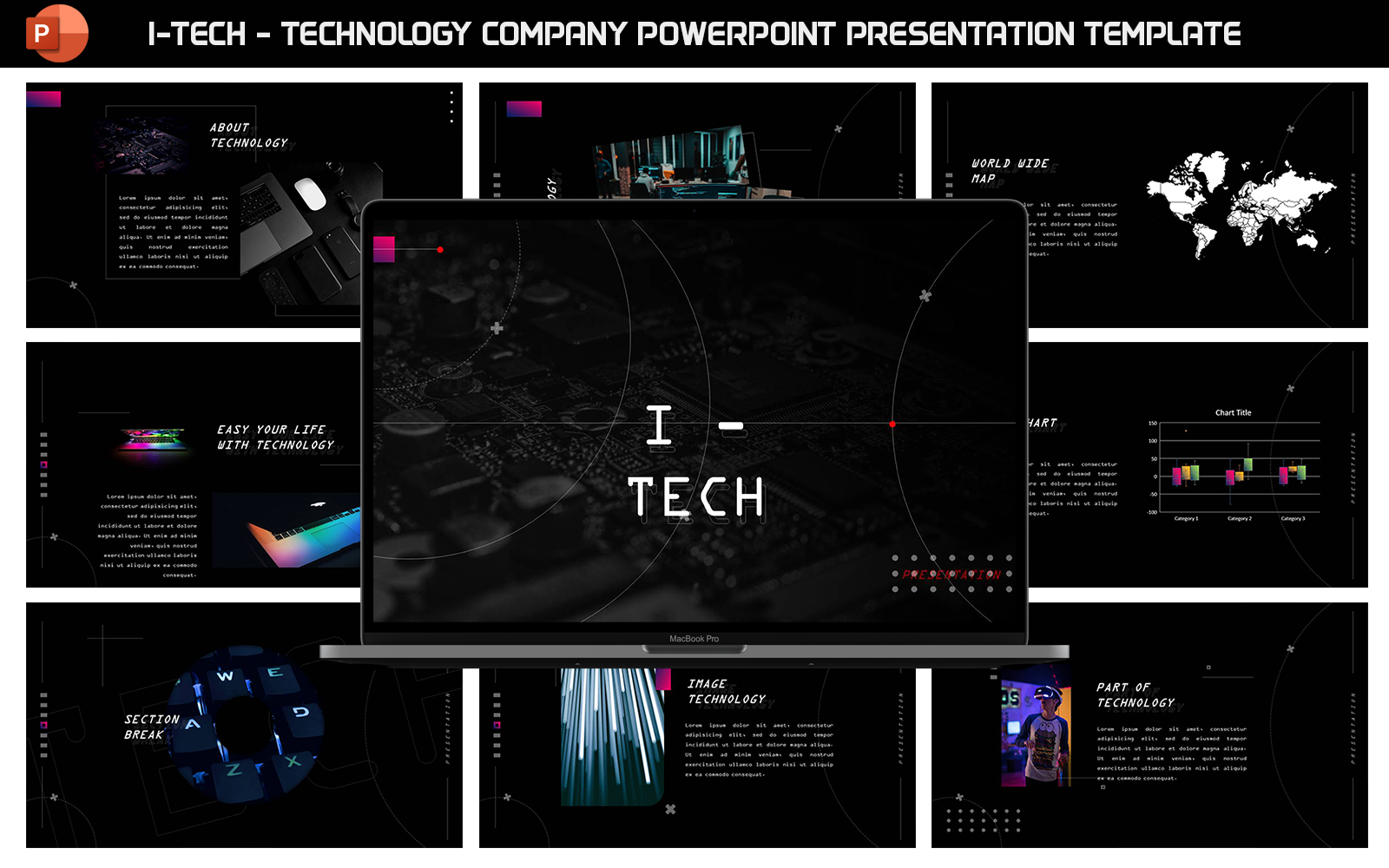 I-Tech - Technology Company Presentation Template by Mei Rizal on Dribbble