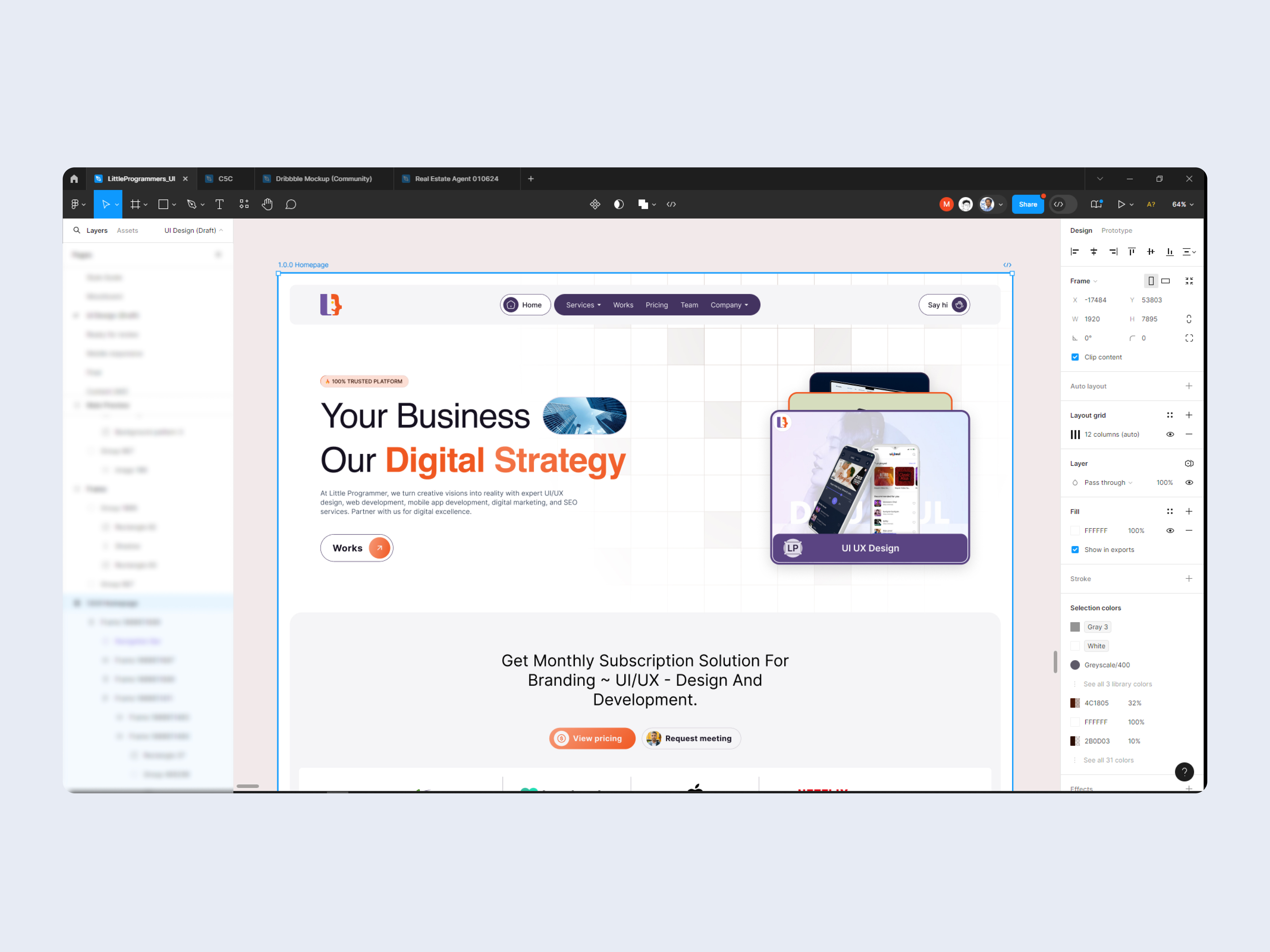 LP - Digital Agency Website by Dipu Paul on Dribbble