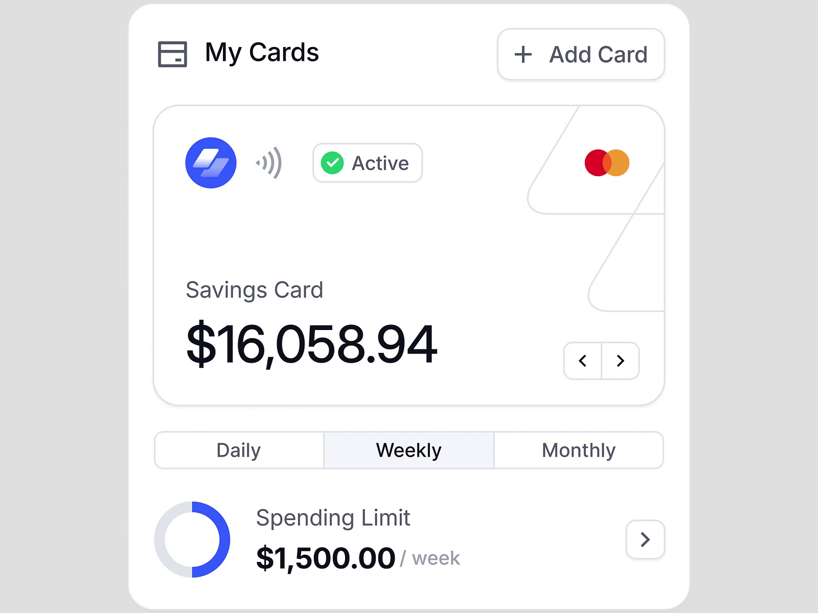 My Cards widget motion for Finance & Banking 💳 by Bora Kurt on Dribbble