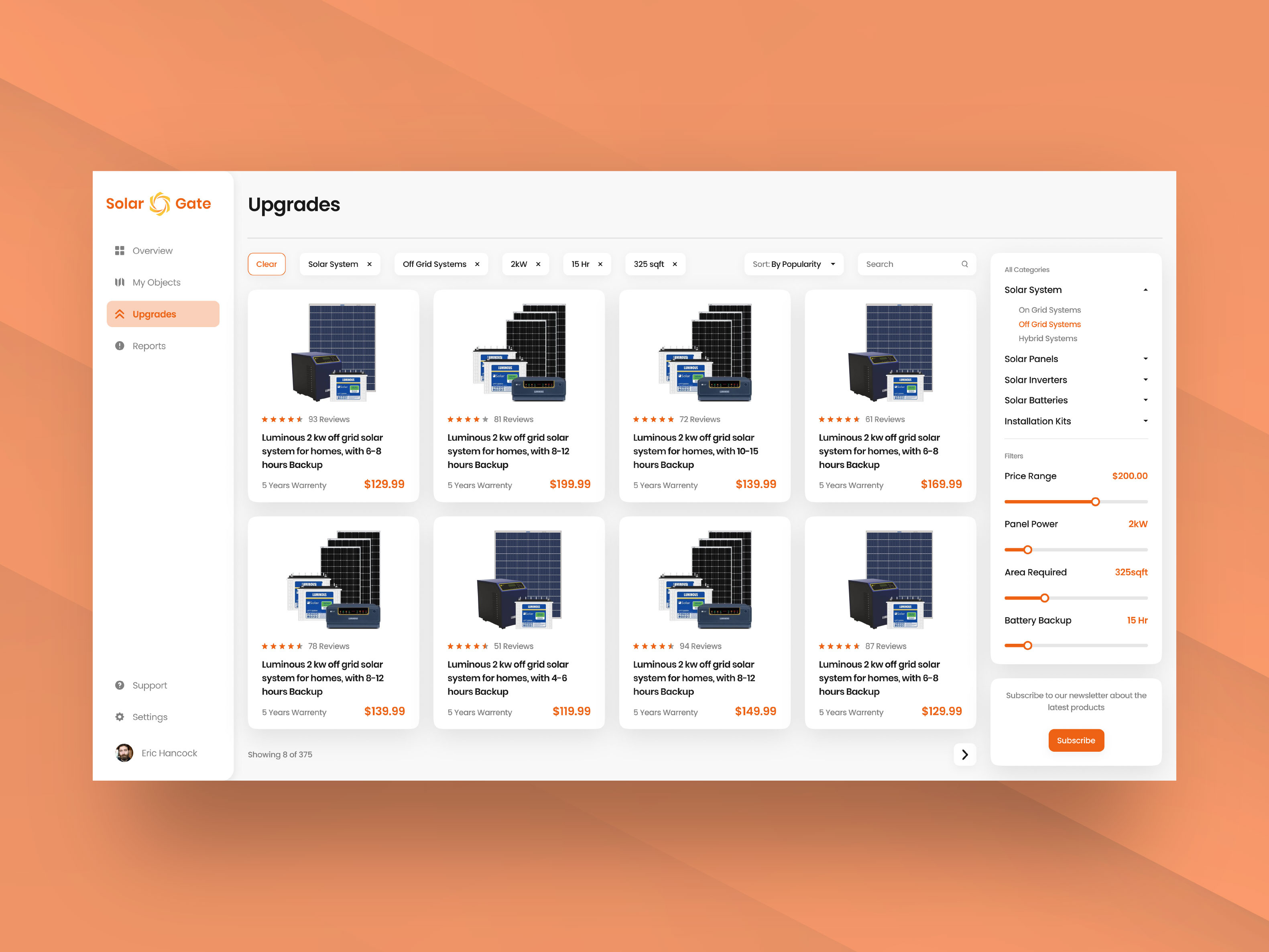 Renewable Energy Dashboard by Extej UI UX Design Agency on Dribbble