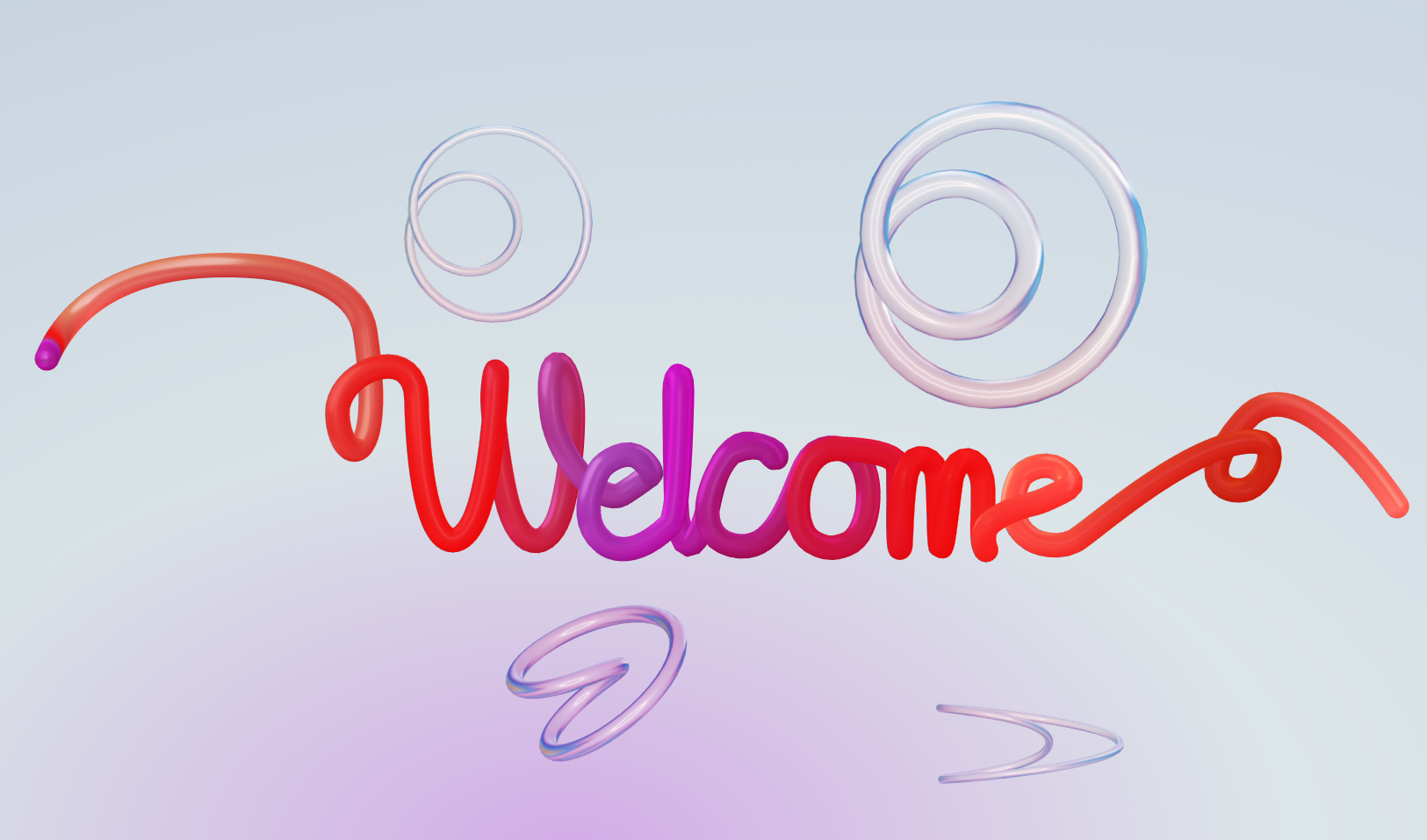 3D Splash - Welcome (landing page) by Sonja Ellicott on Dribbble