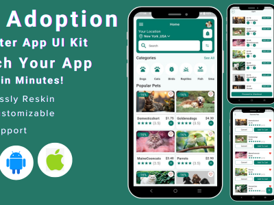 Pets Care Flutter App - Pets Adoption Flutter App UI Kit by Hakim_ on ...