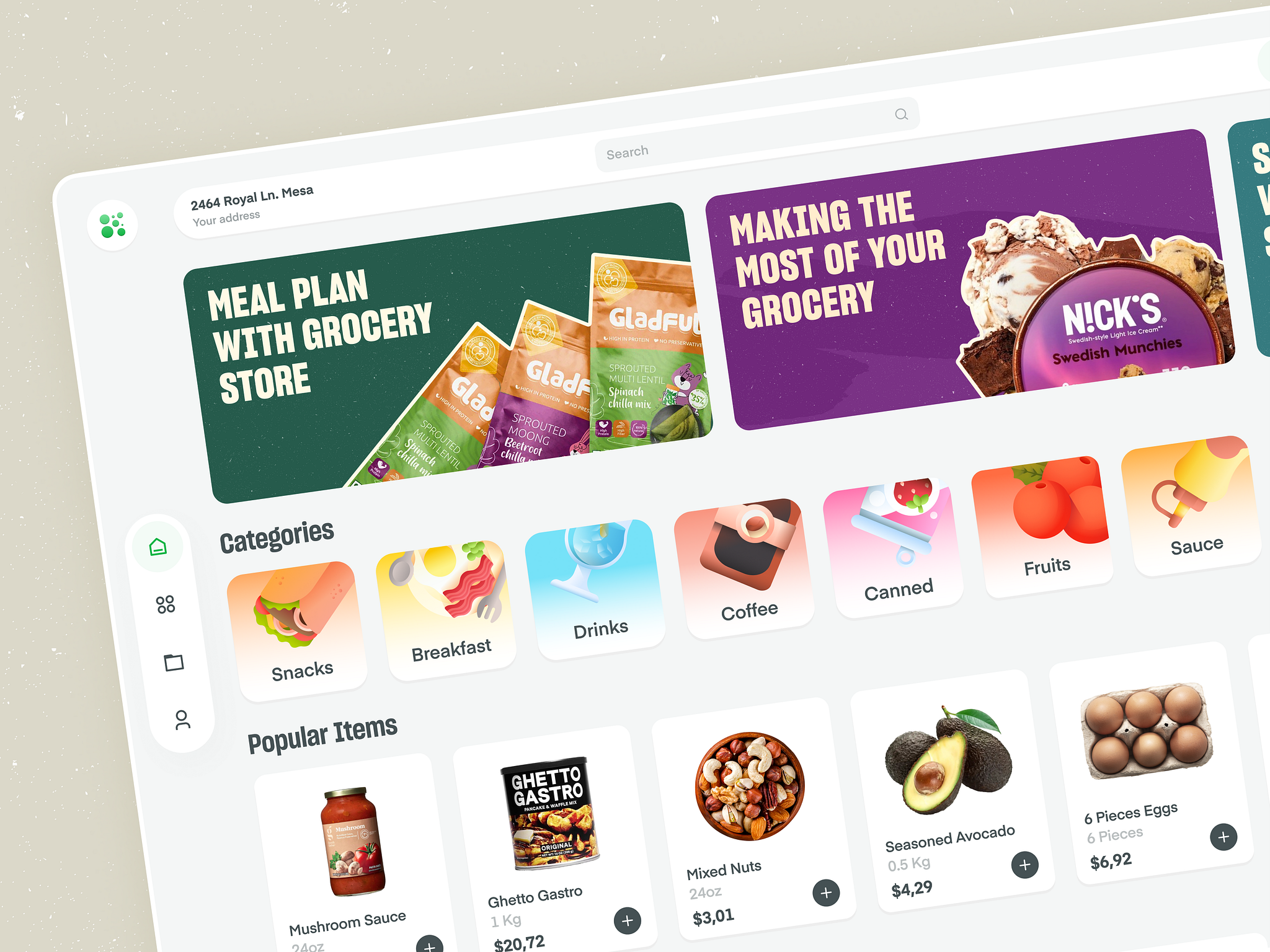 Grocery Web App Design by Orix Creative on Dribbble