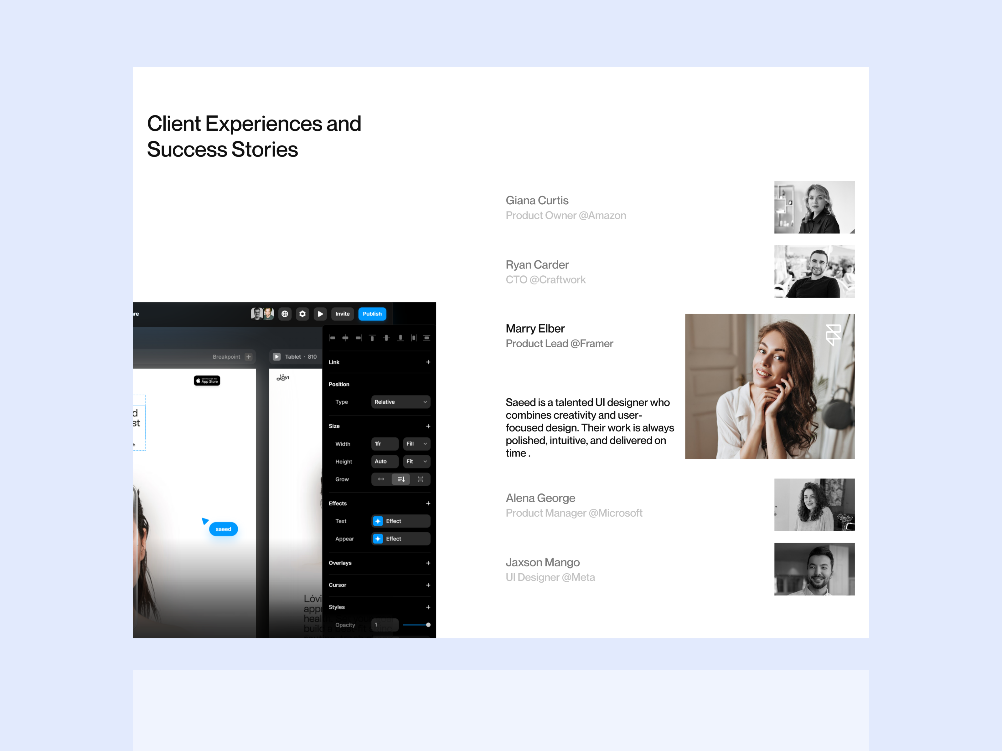 Testimonial Section Set by Saeedworks on Dribbble