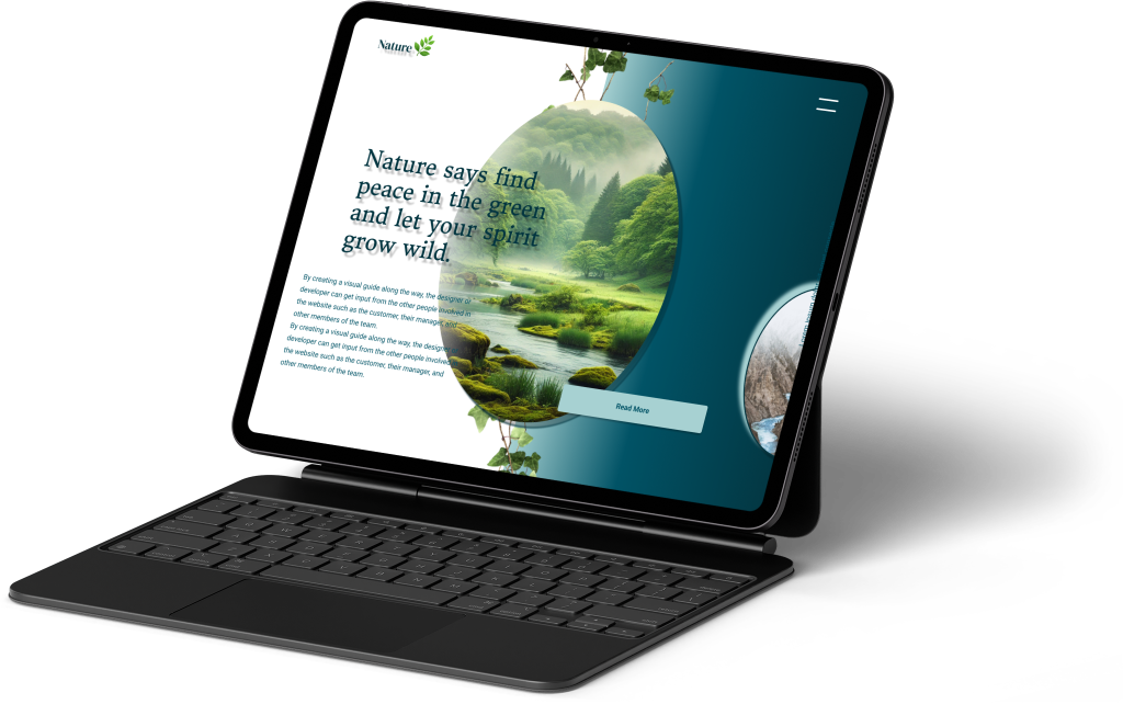Nature- Hero screen UI Design by systazone solution on Dribbble