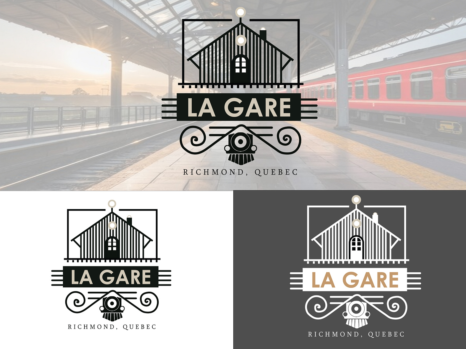 LA GARE LOGO - A reputed hotel in a Rail Station by Graphics & Web ...