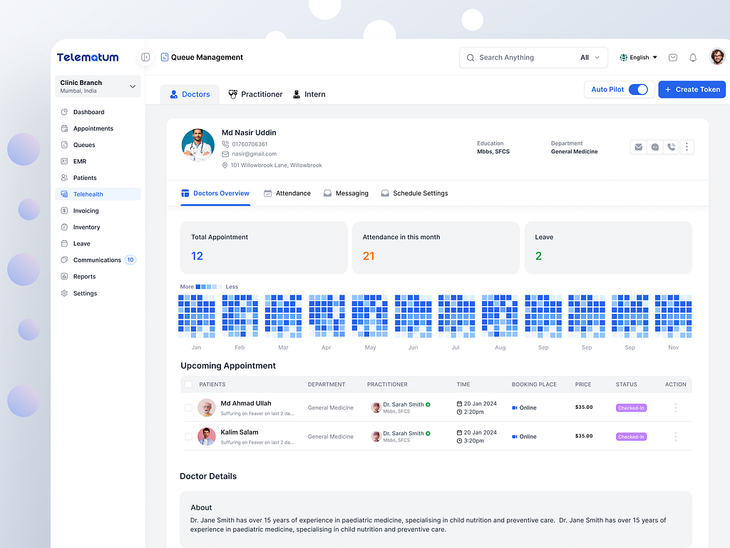 Managex CRM – Queue Management by Nasir Uddin on Dribbble