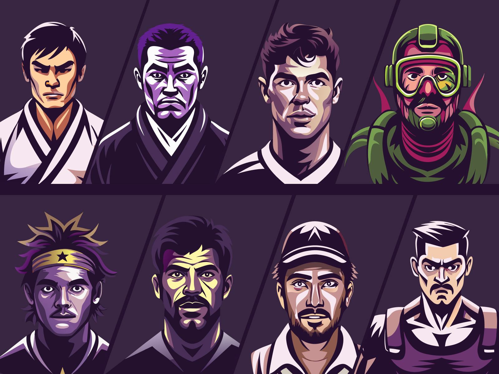 Sports Character Illustration Set by Smashing Stocks on Dribbble
