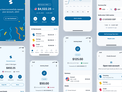 swiftbank: AI Digital Banking & Payment App - Account Dashboard by ...