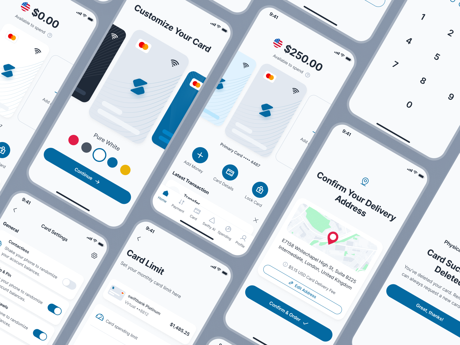 swiftbank: AI Digital Banking Payment App - Digital Card/Wallet by finterface on Dribbble