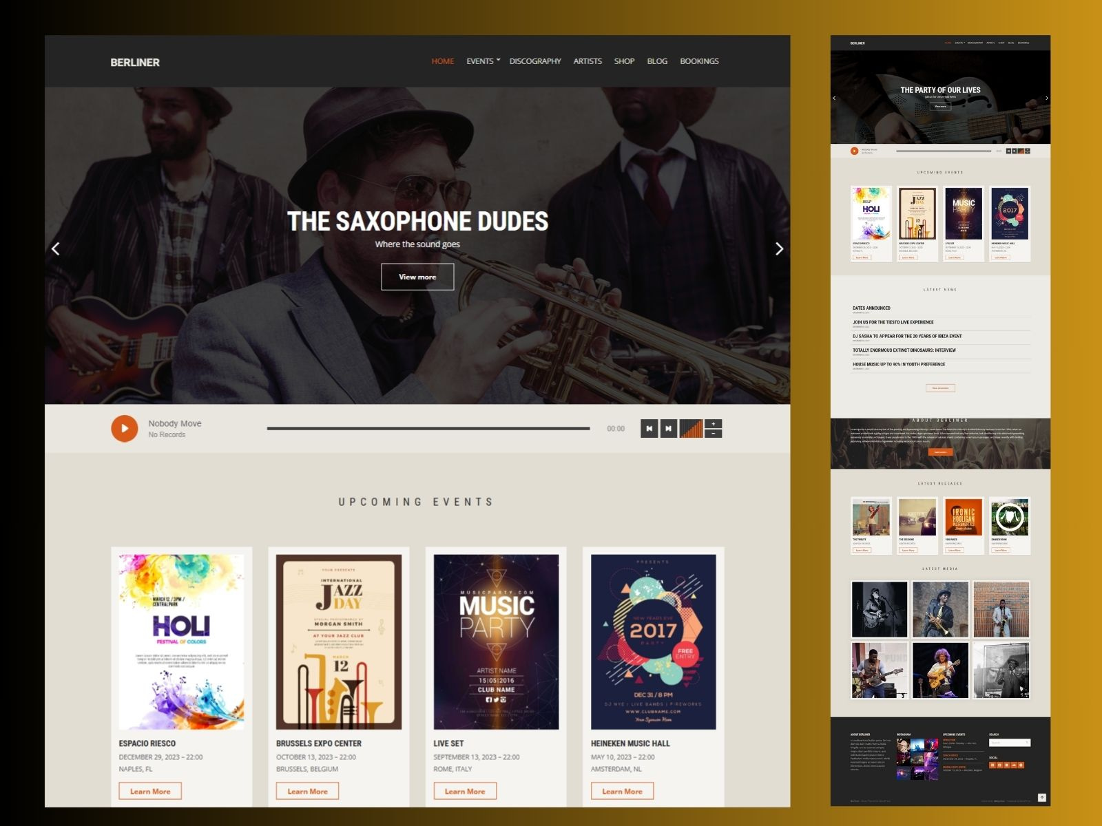 UI UX Musician Website Design by Hridoy on Dribbble