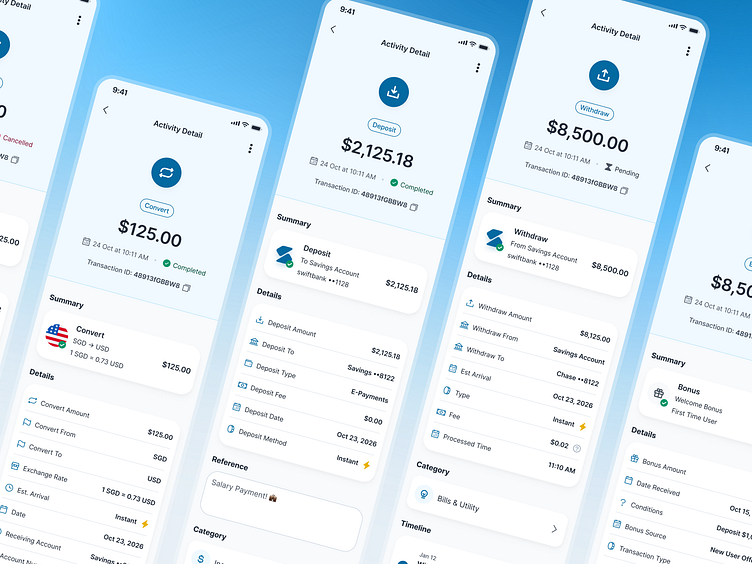 swiftbank: AI Digital Banking Payment App - Budgeting Dashboard by finterface on Dribbble