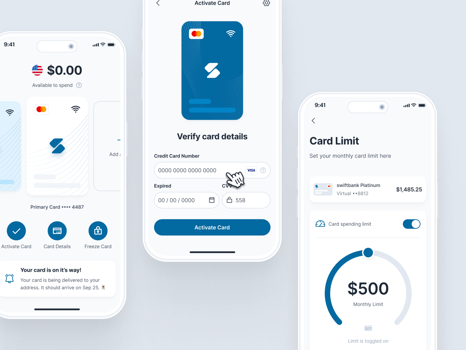 swiftbank: AI Digital Banking & Payment App - Money Saving Pot by finterface on Dribbble
