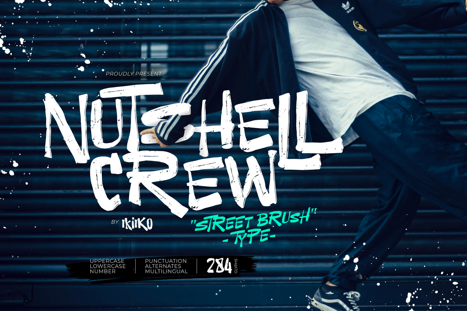 Nutshell Crew - Street Brush Font by Ikiiko Type on Dribbble
