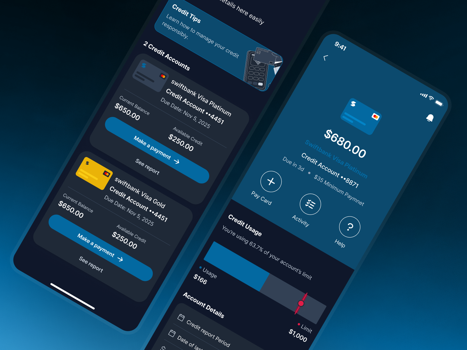 swiftbank: AI Digital Banking & Payment App - Credit Loan BNPL by finterface on Dribbble