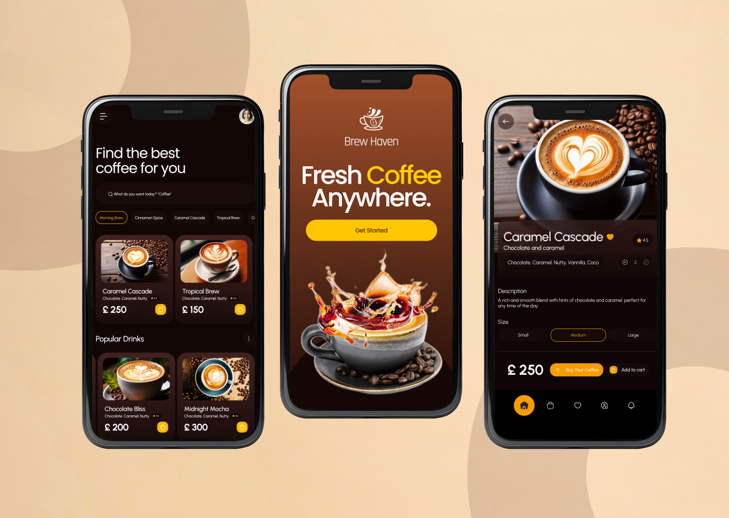 Coffee Cafe- App UI Design by Aparna on Dribbble