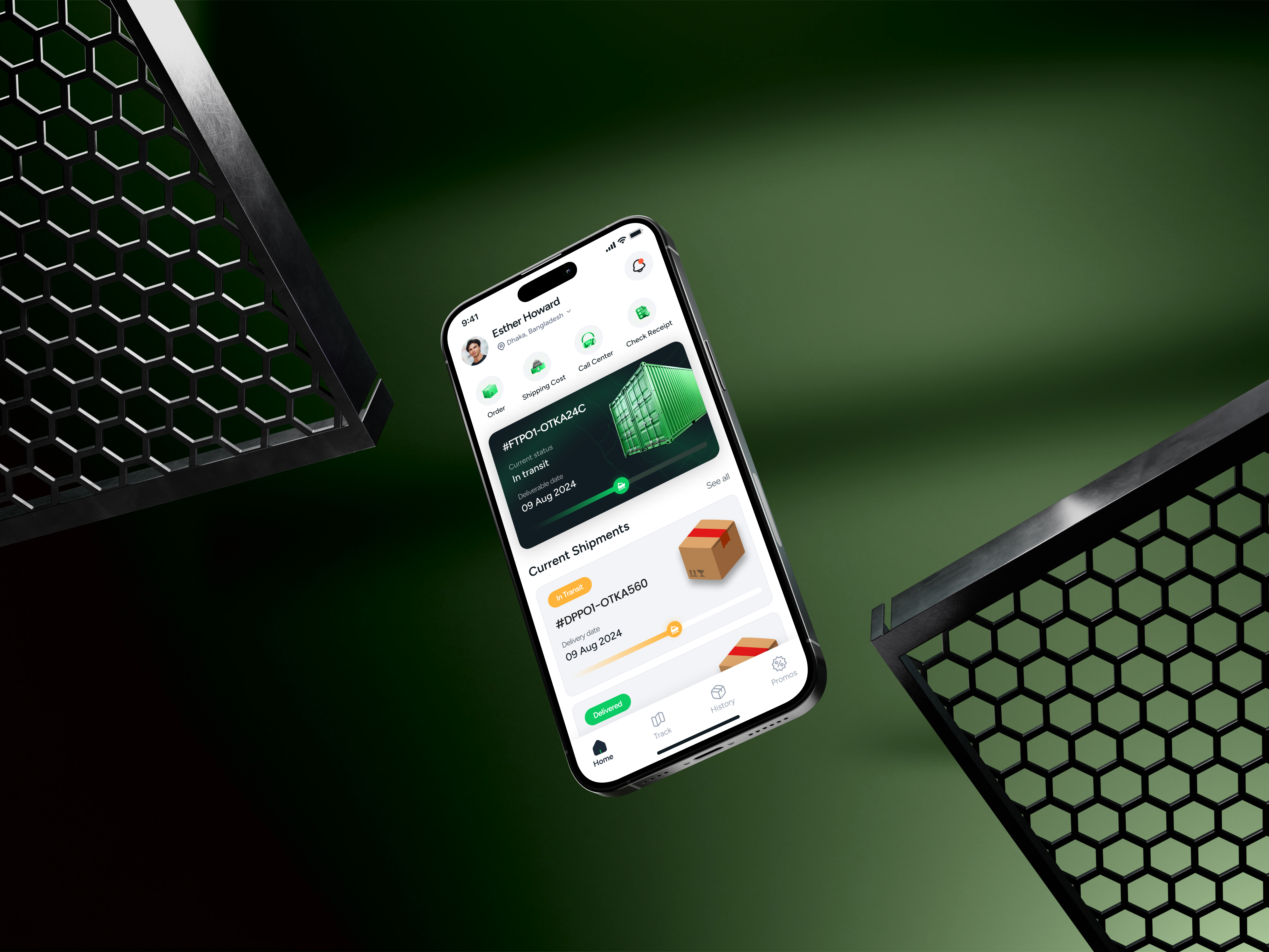 Shipment Tracking Mobile App - Trackit by FocoTik UI/UX Agency on Dribbble