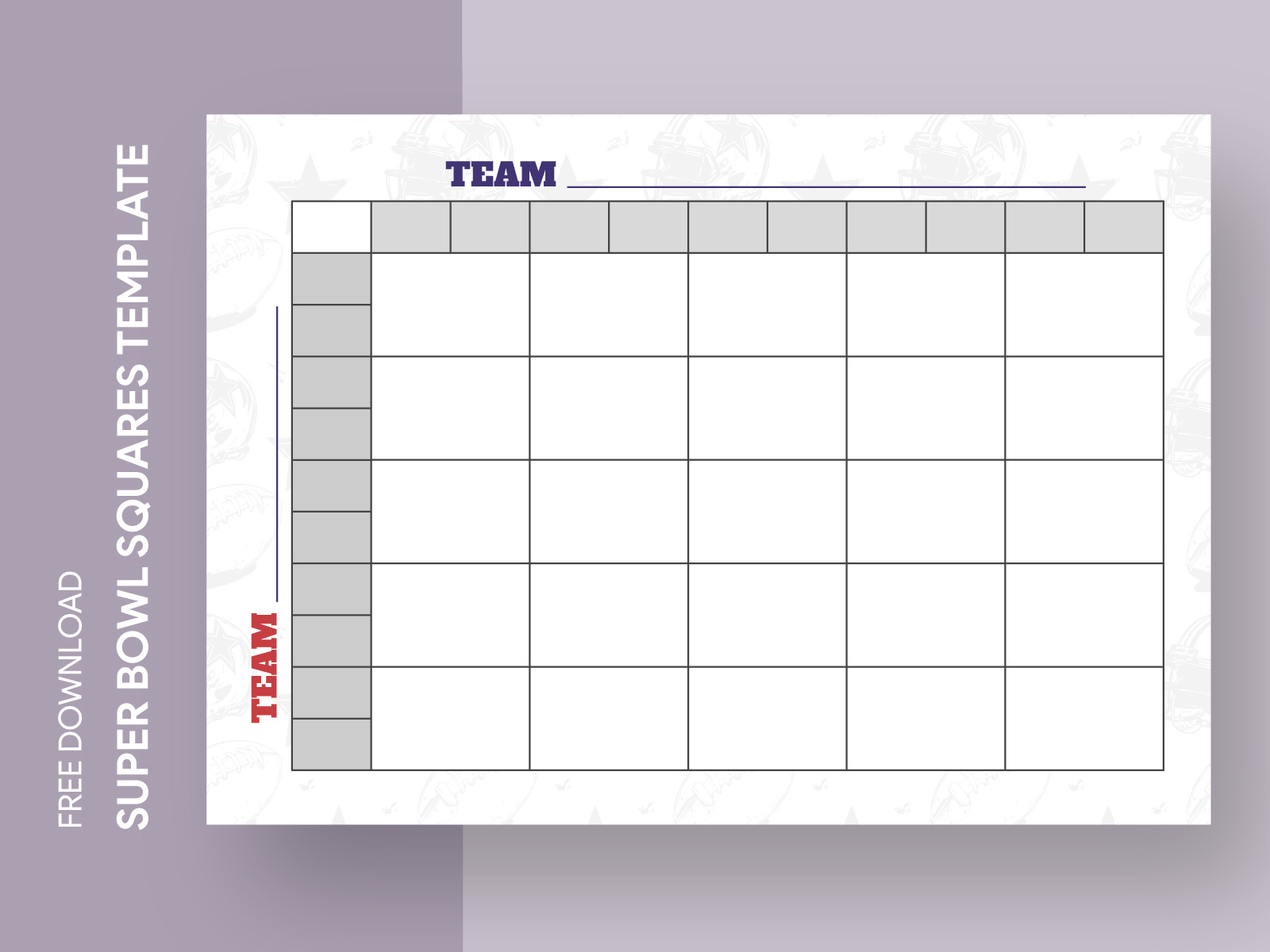 25 Square Football Grid by Gdoc on Dribbble