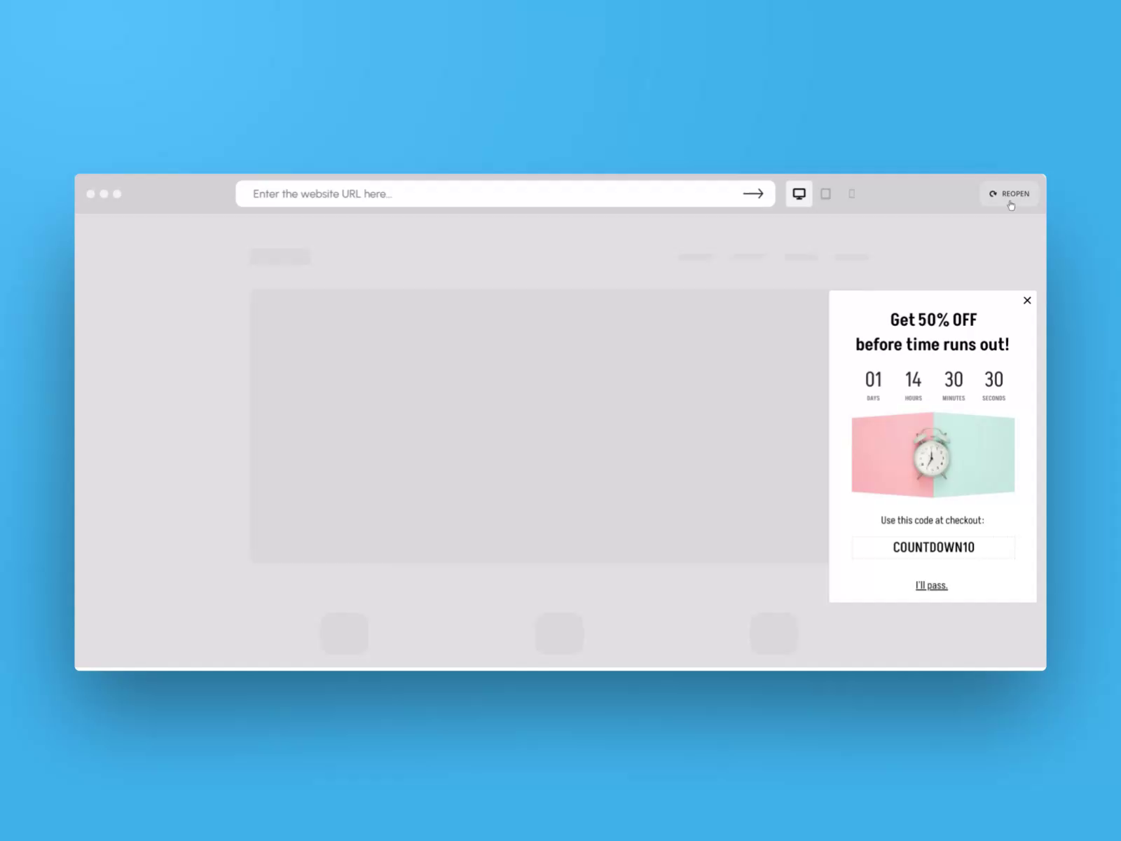 Abandonment Slide-in Popup template by depicter on Dribbble