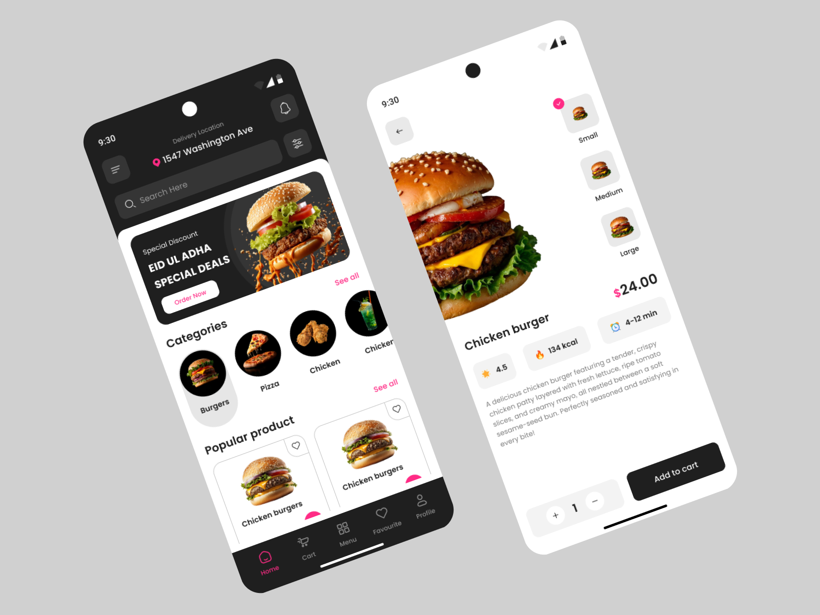 Fast Food App Design by Muavia Zadeh on Dribbble