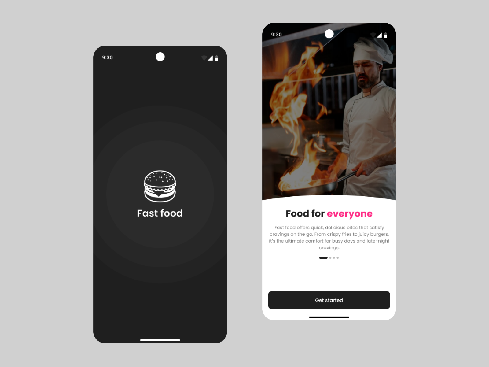 Fast Food App Design by Muavia Zadeh on Dribbble
