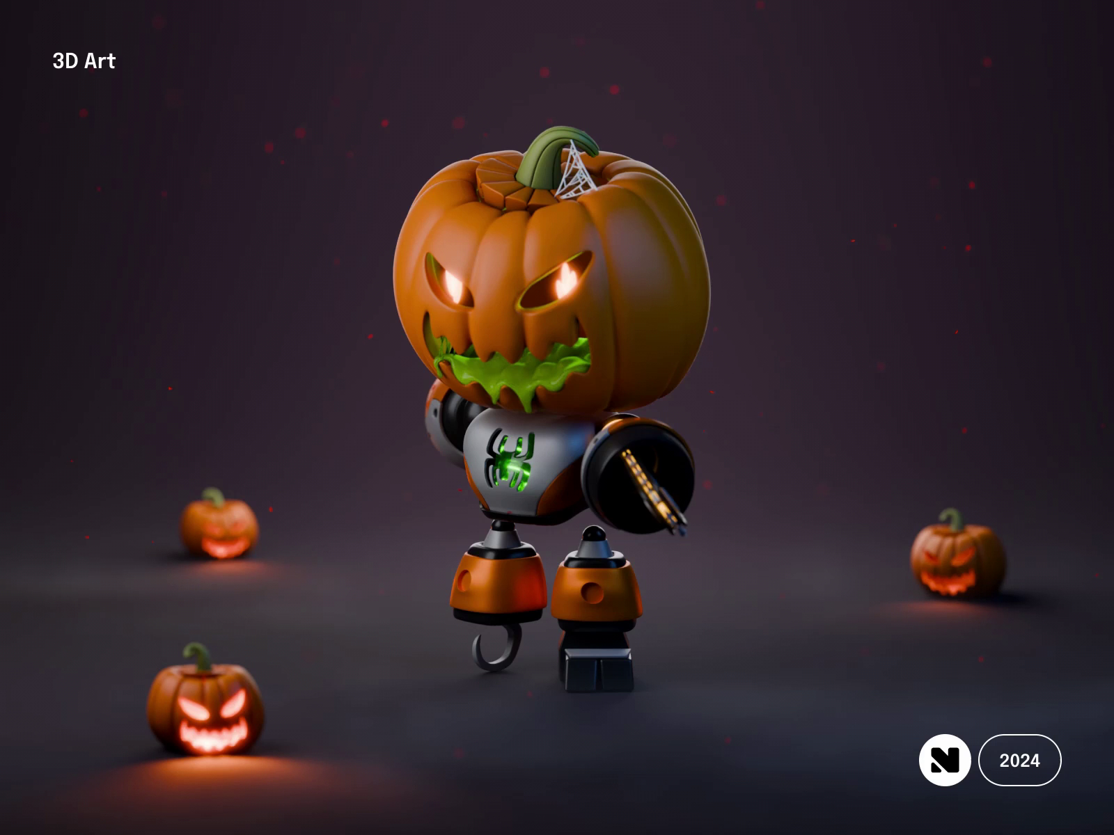 3D Halloween Animation by Nixtio 3D for Nixtio on Dribbble