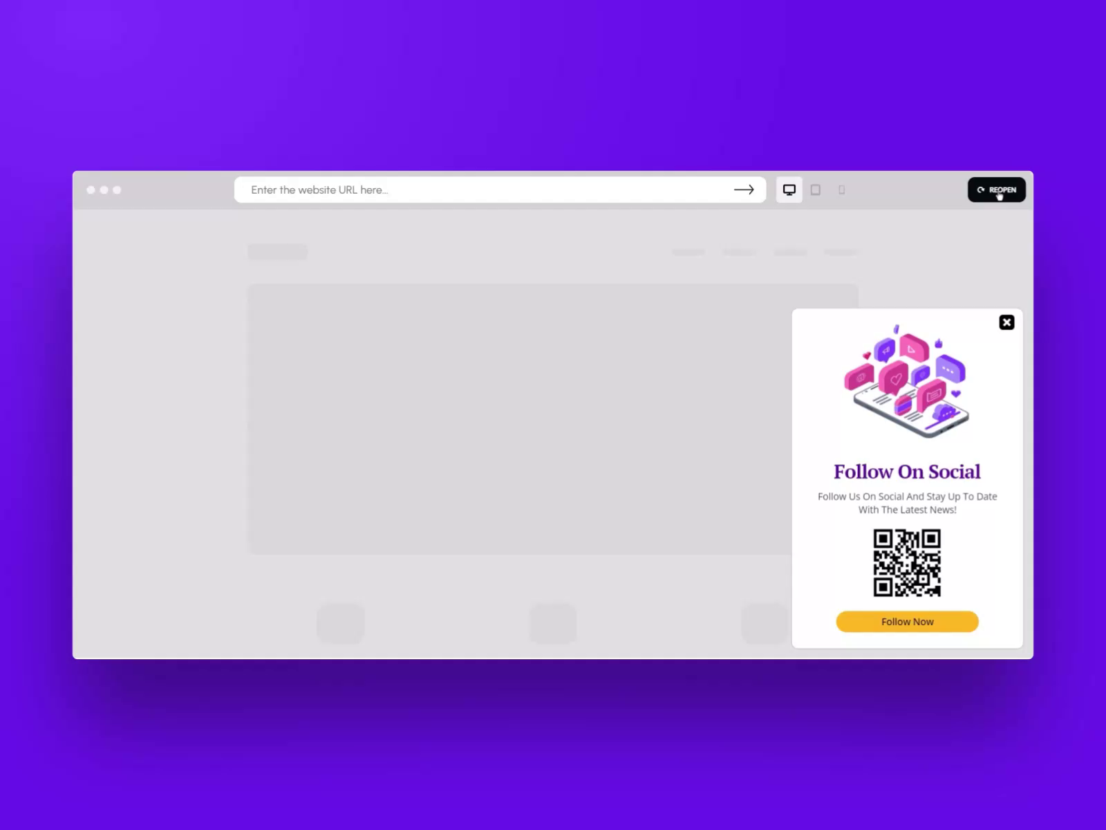 Social Slide-In Popup Template by depicter on Dribbble