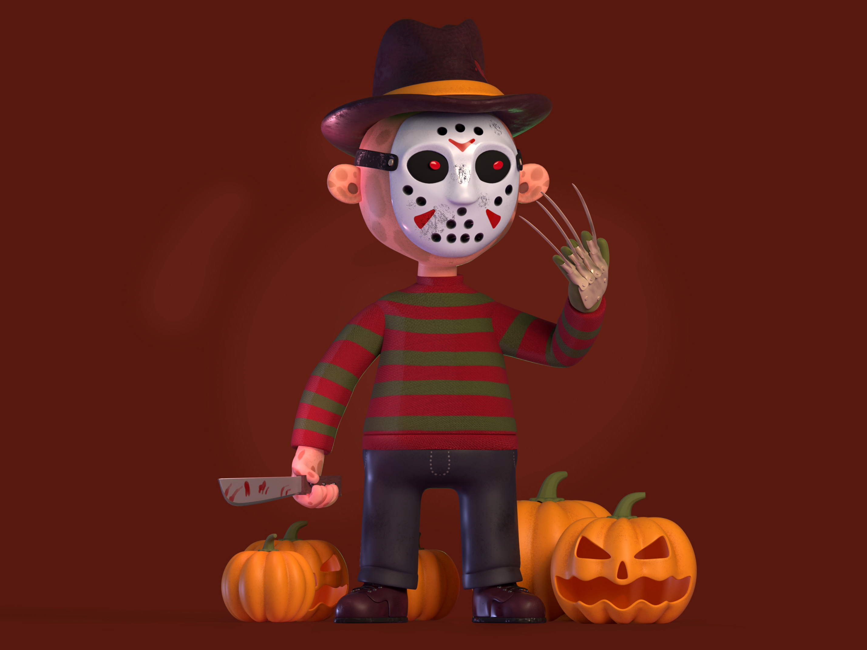 Freddy Voorhees or Jason Krueger? by Alex Krugli on Dribbble