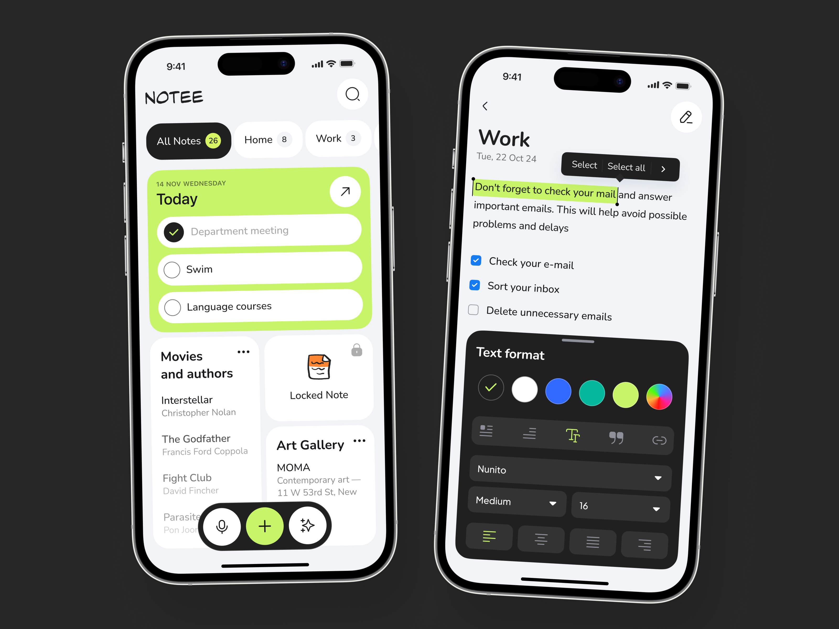 Mobile Note-Taking App by Ronas IT | UI/UX Team on Dribbble