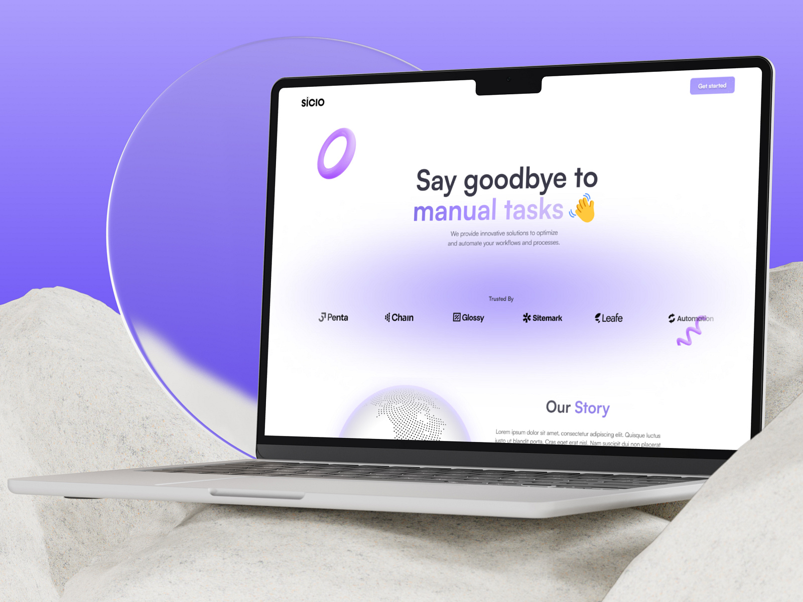 Sicio - AI Automation Agency/ Landing Page (UI/UX - Framer) by Nima on ...