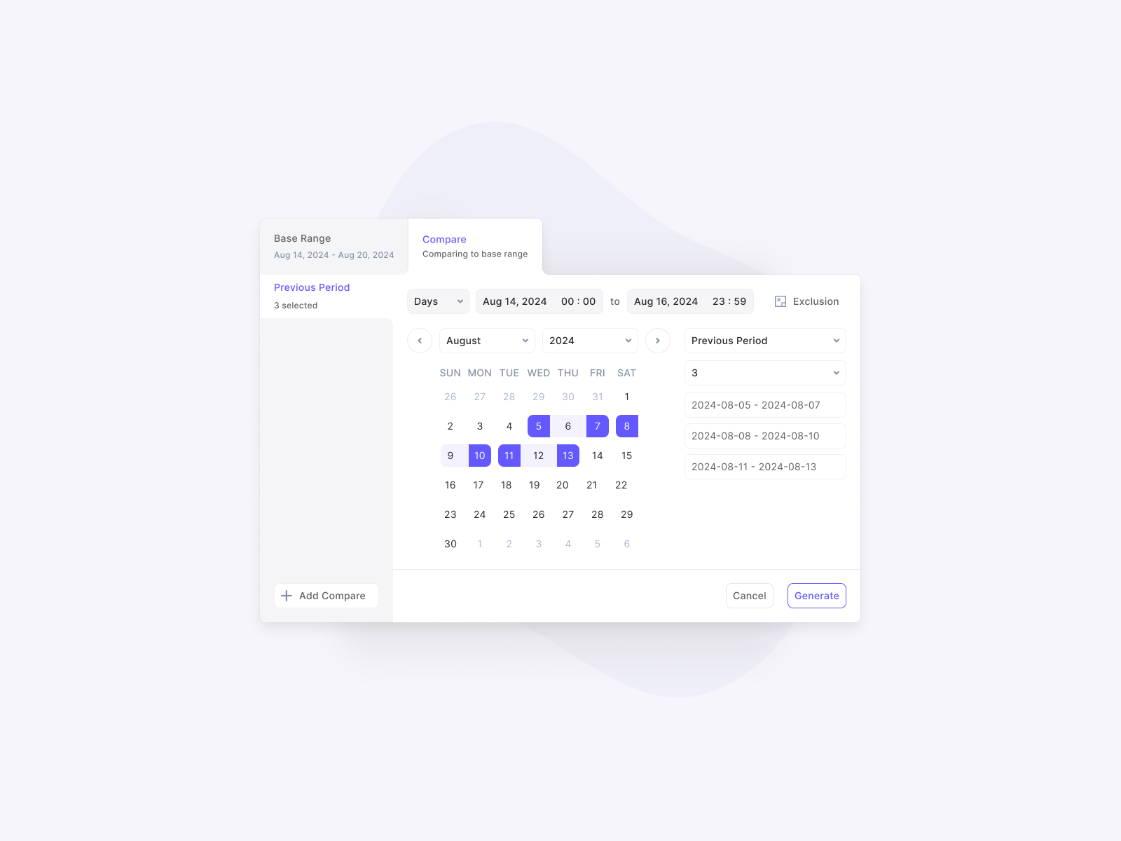 Date Time Picker / Compare & Exclusions by Chinmay Joshi on Dribbble