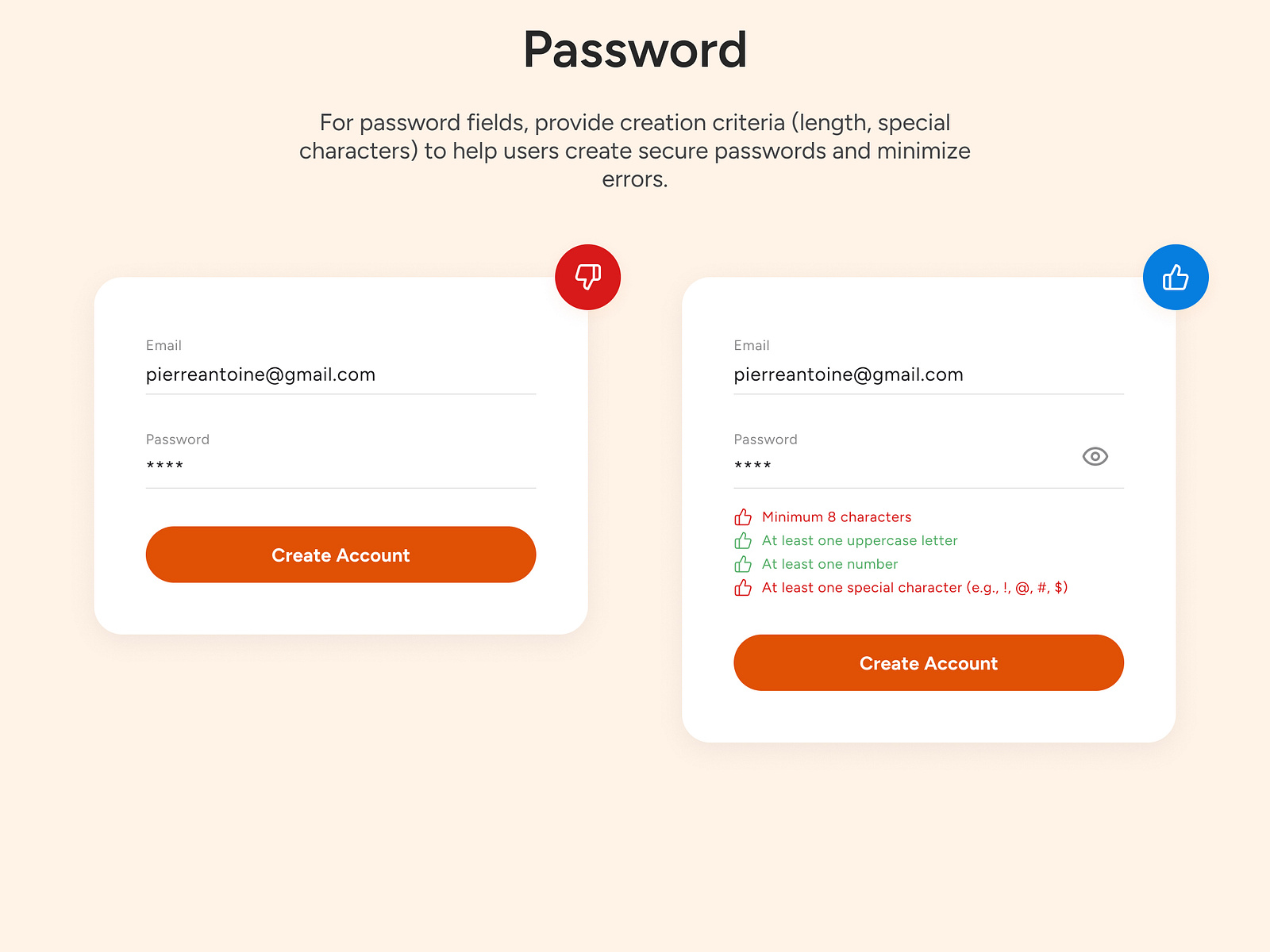 UI Design Tips #8 - Password by Becraft on Dribbble