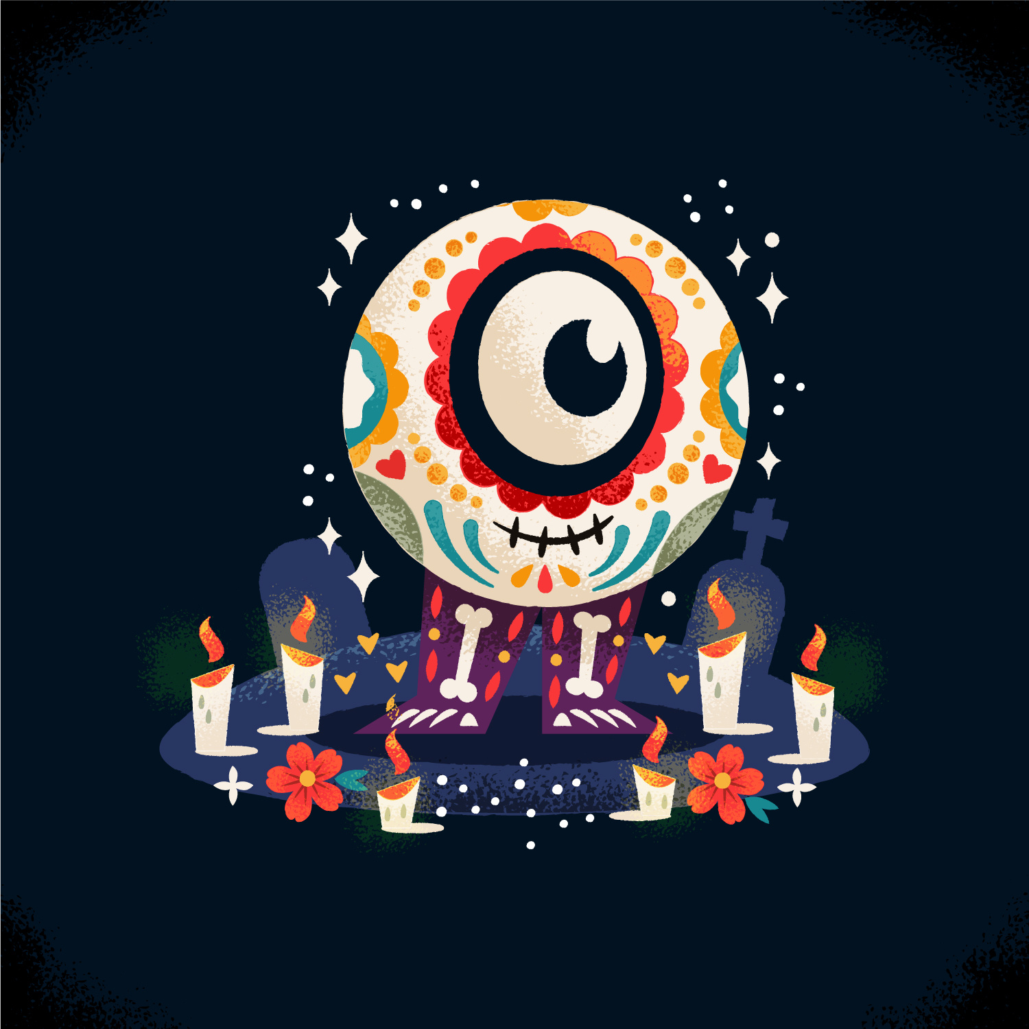 Day Of The Dead Bob by Adam Grason for Blue Cyclops on Dribbble